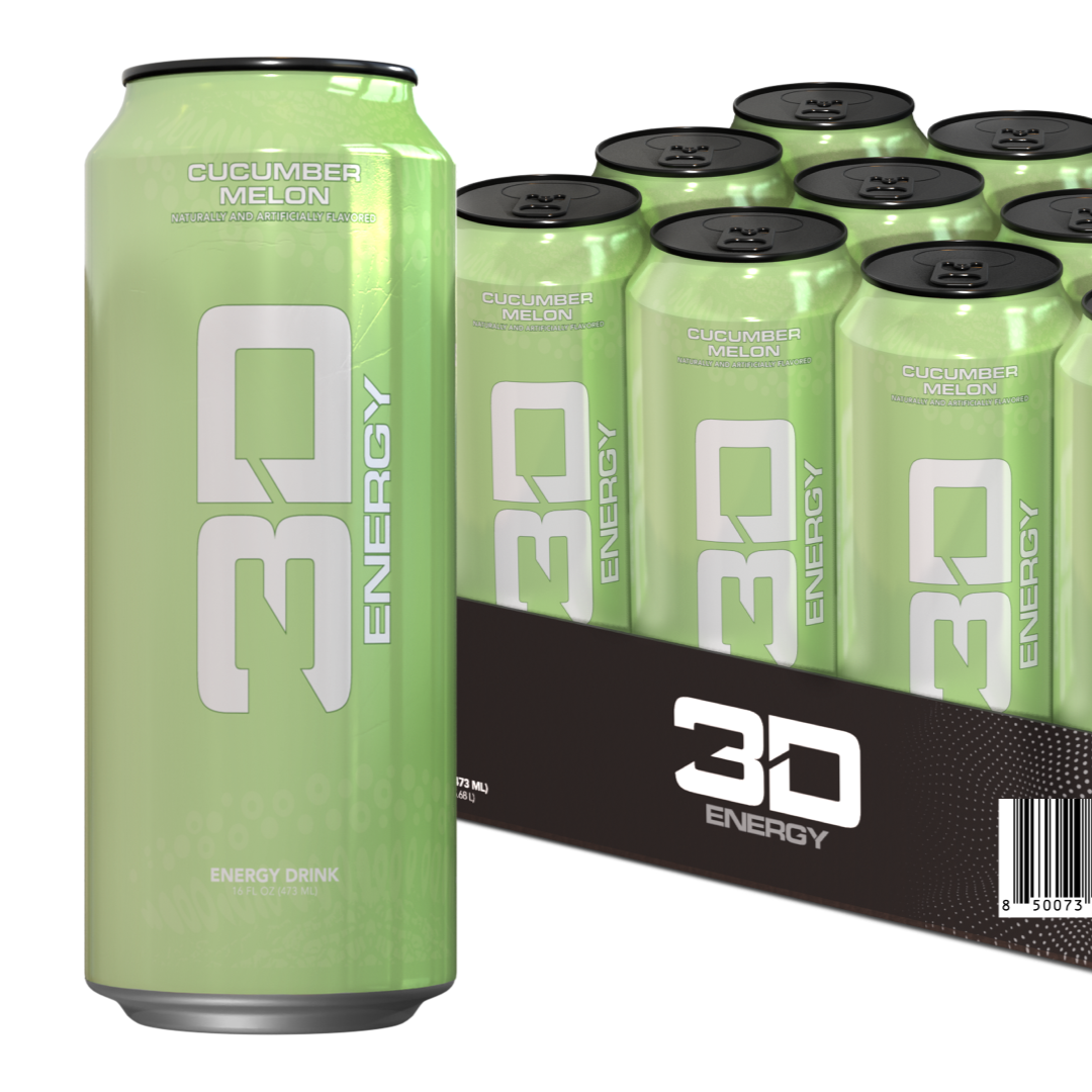 3D Energy Cucumber Melon UK – Zero Sugar RTD Drink | Well-thy – well-thy